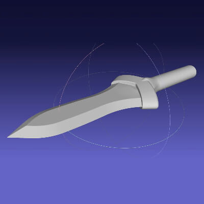 Goblin Slayer Throwing Dagger - 3D Model by Julian Danzer