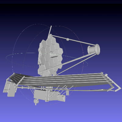 James Webb Space Telescope JWST Basic Model by Julian Danzer
