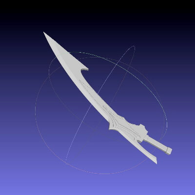 RWBY Cinder Fall Midnight Sword - 3D Model by Julian Danzer