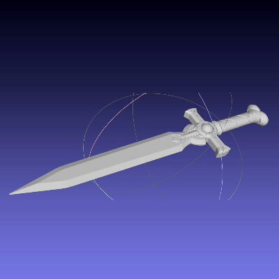 Silica Sword Printable Assembly - 3D Model by Julian Danzer