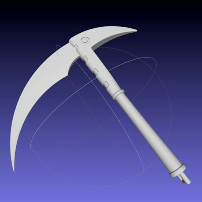 Soul Eater Black Star Chain Scythe Tsubaki - 3D Model by Julian Danzer