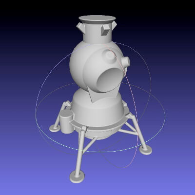 Soviet LK Moon Lander Printable Micro Miniature - Free 3D Model by ...