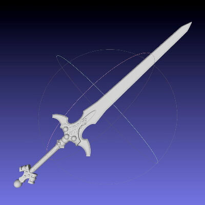 Sword Art Online ALO Excalibur - 3D Model by Julian Danzer