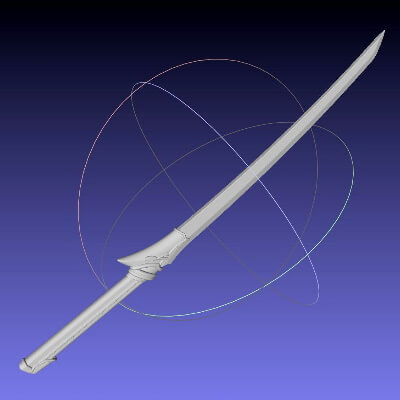 Sword Art Online ALO Klein Katana - 3D Model by Julian Danzer