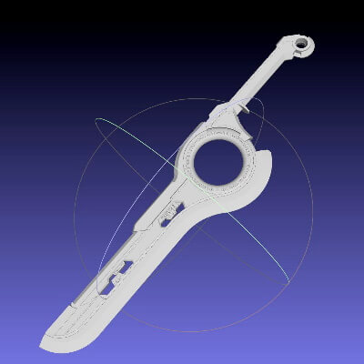 Xenoblade Chronicles Monado Sword Assembly - 3D Model by Julian Danzer