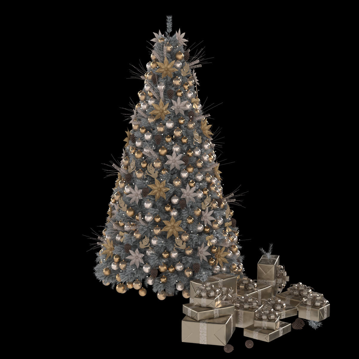 Christmas Tree 01 - 3D Model by Jull