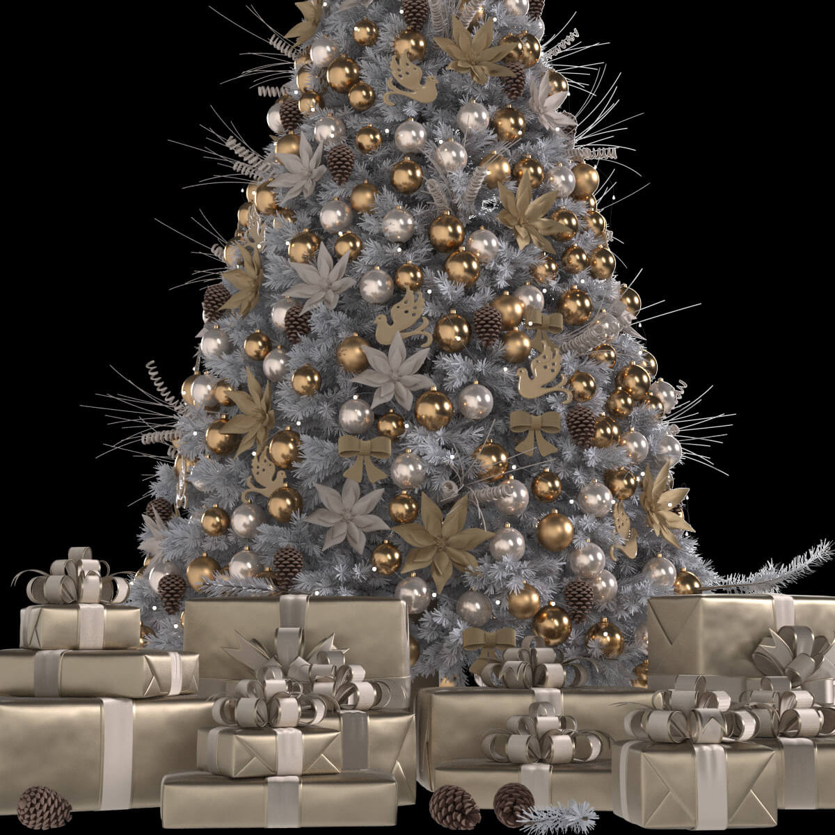 Christmas Tree 01 - 3D Model by Jull