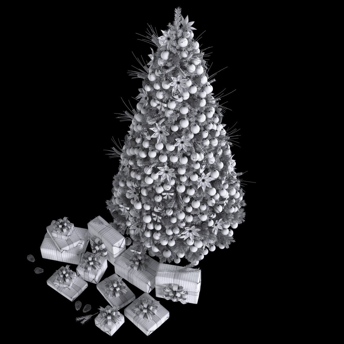 Christmas Tree 01 - 3D Model by Jull