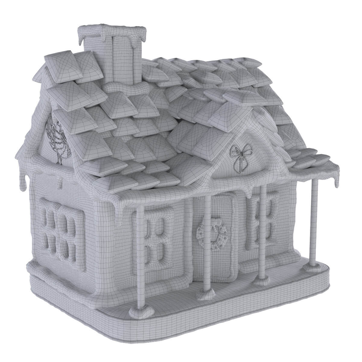 Gingerbread House 01 - 3D Model by Jull