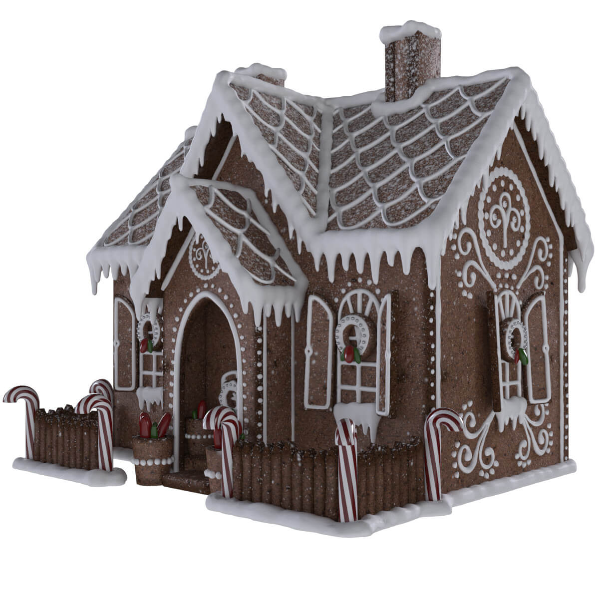 Gingerbread House 03 - 3D Model by Jull