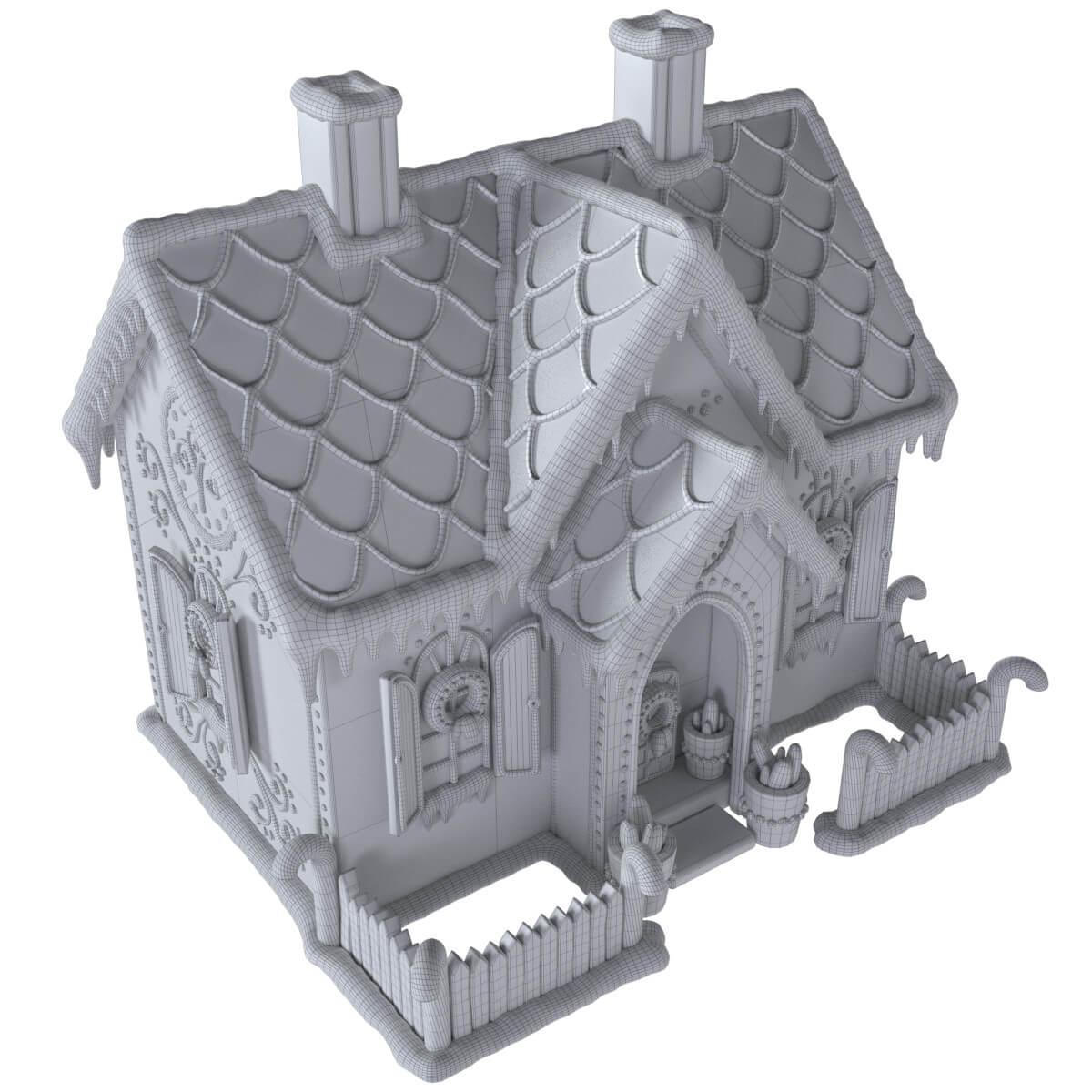 Gingerbread House 03 - 3D Model by Jull