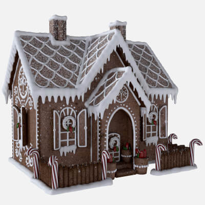 Gingerbread House 03 - 3D Model by Jull