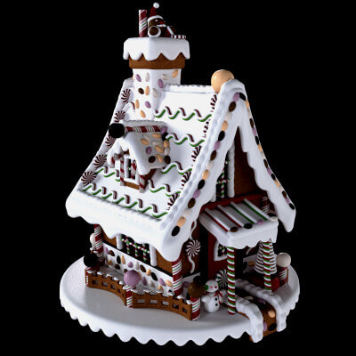 Gingerbread House 04 - 3D Model by Jull