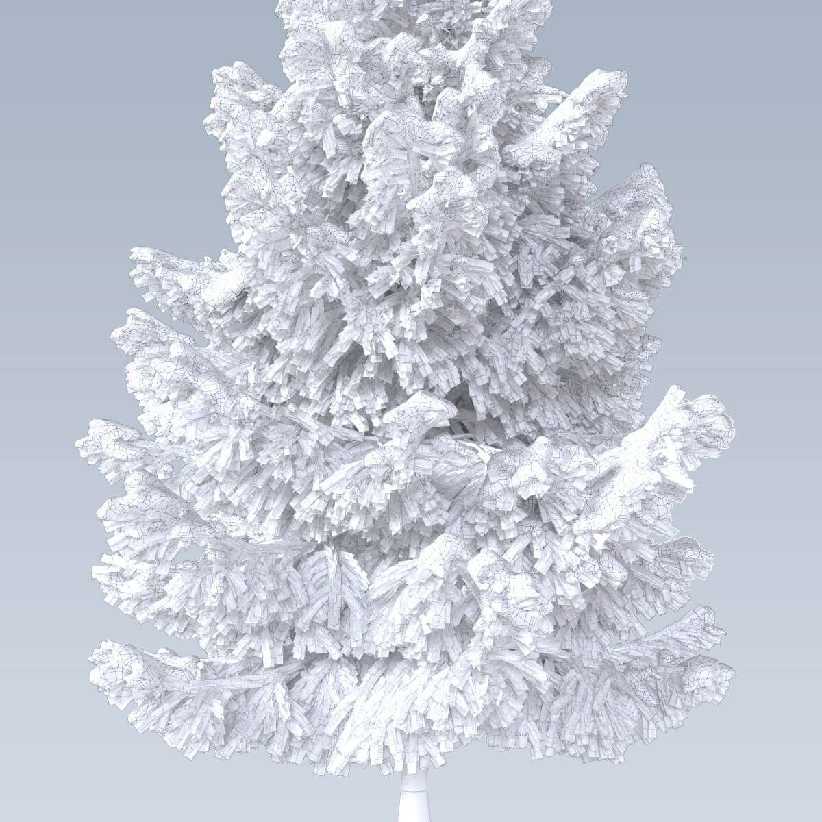Winter Fir Tree 01 - 3D Model by Jull