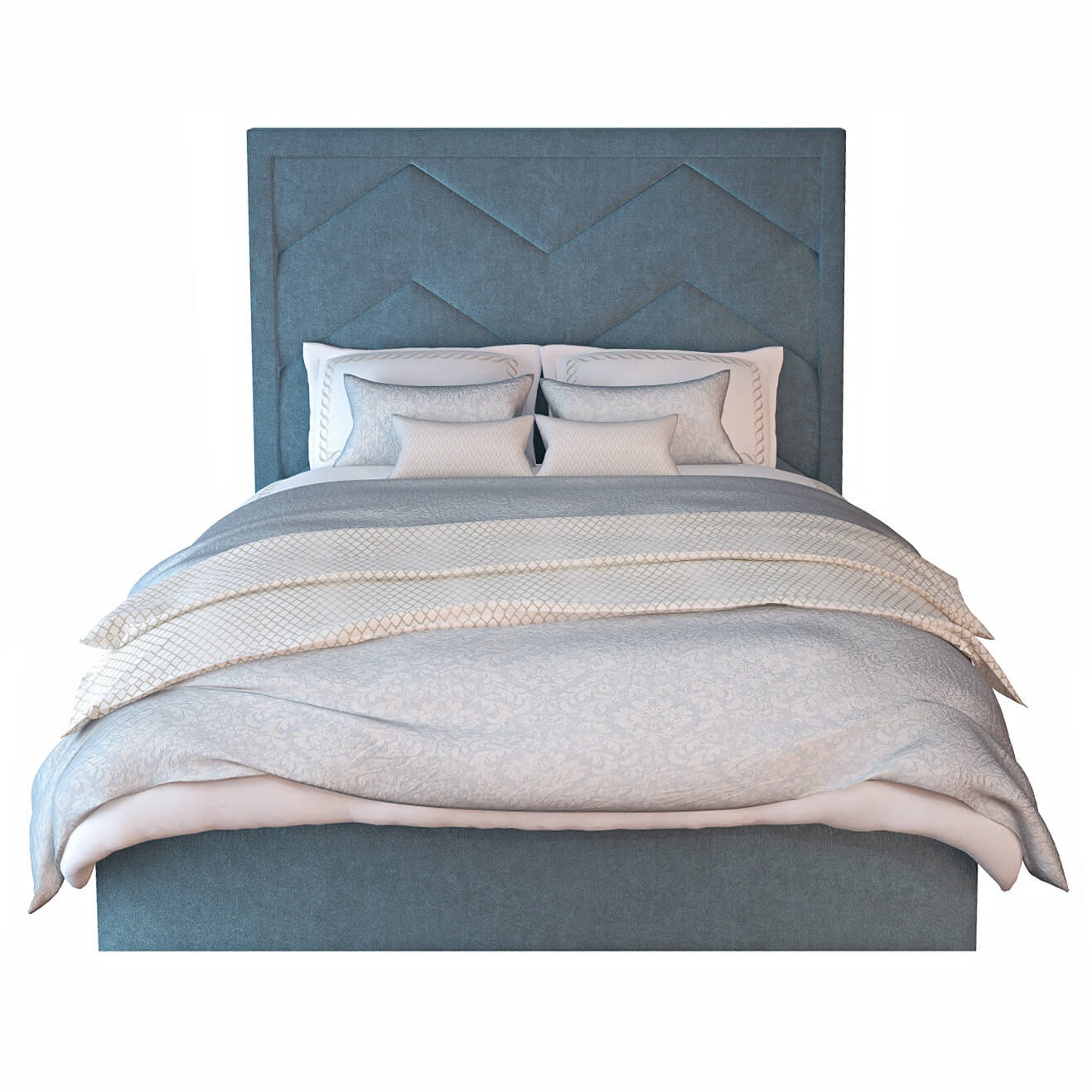 Double Bed - 3D Model by jullietta