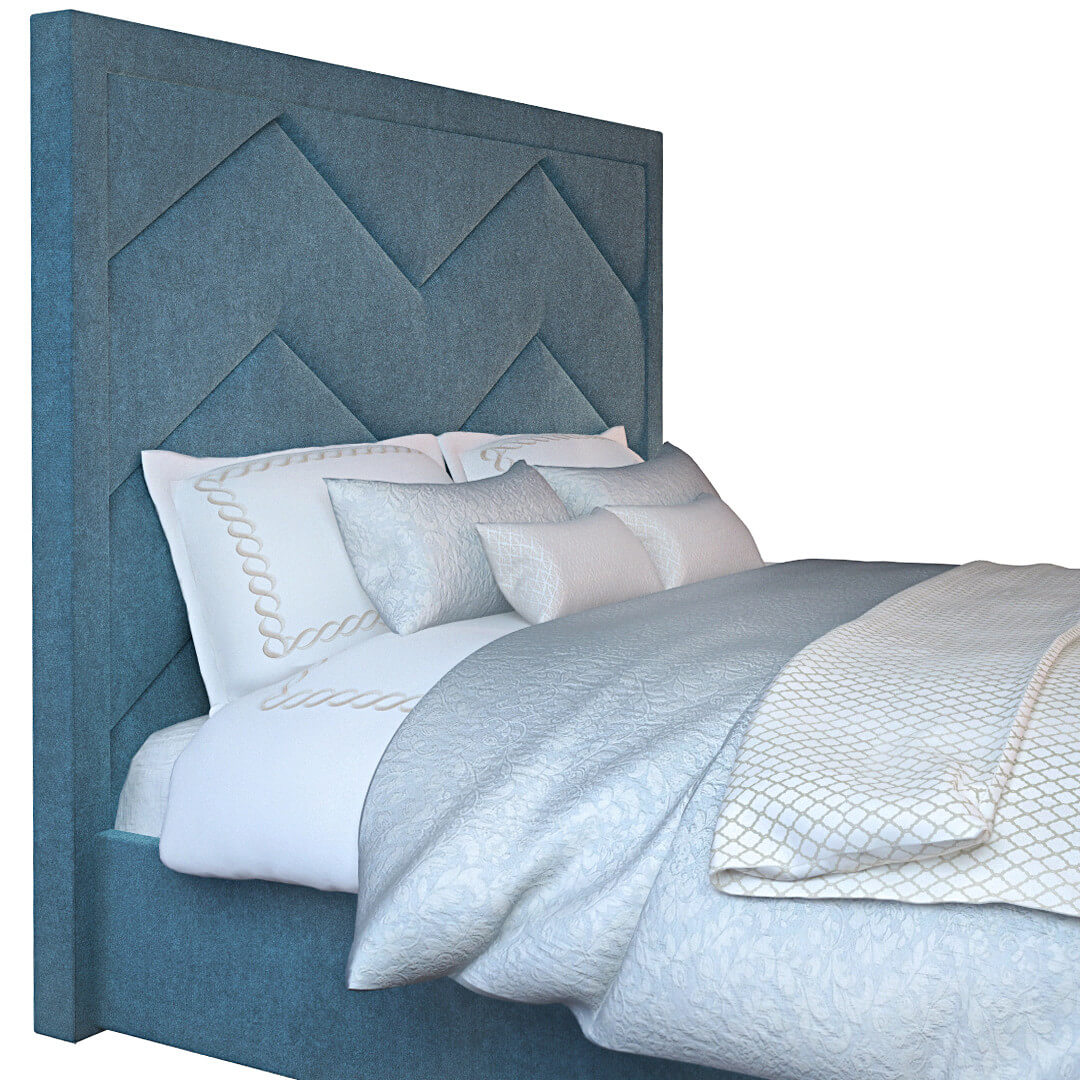 Double Bed - 3D Model by jullietta