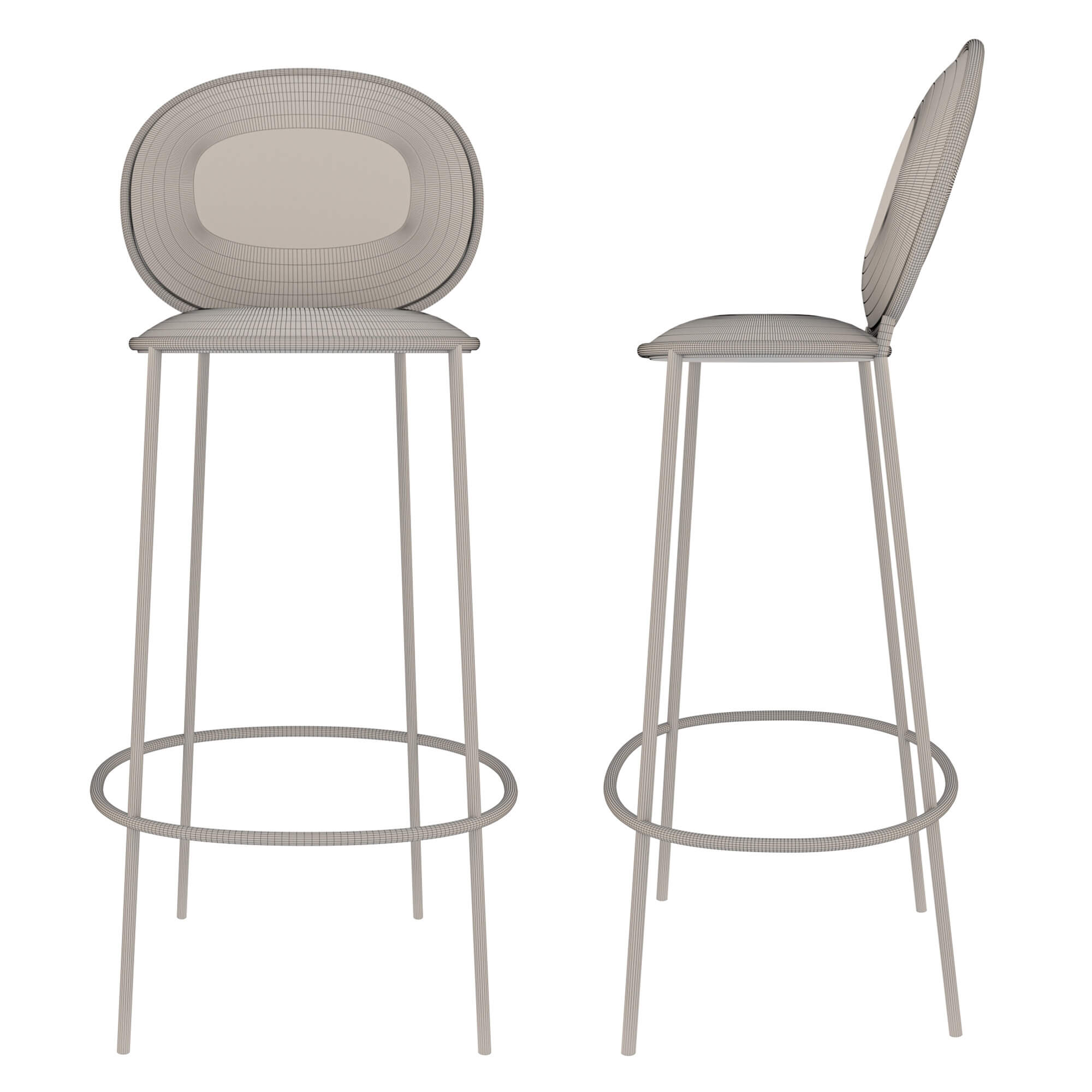 Stay Bar Stool - 3D Model by jullietta