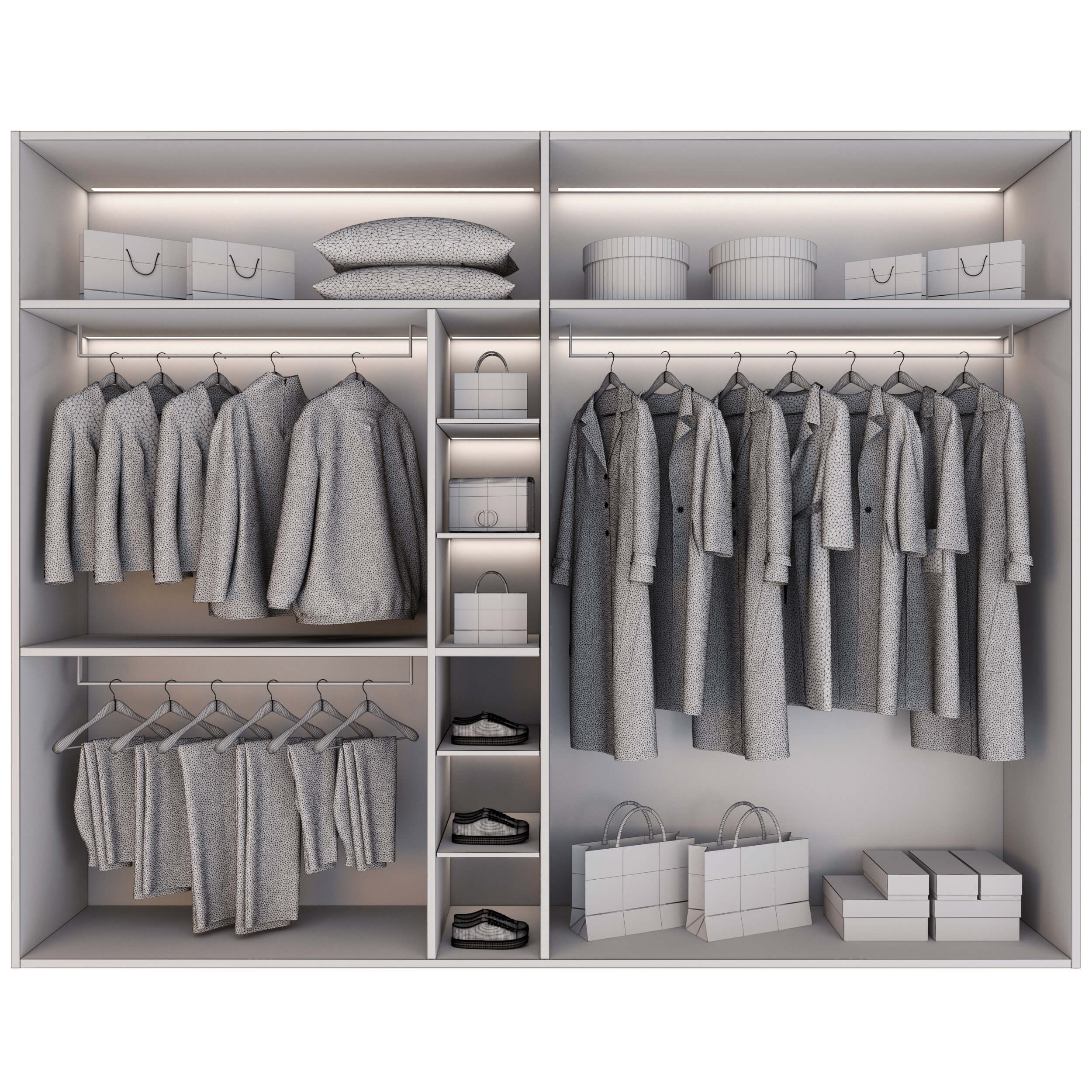 Wardrobe 003 - 3D Model by jullietta