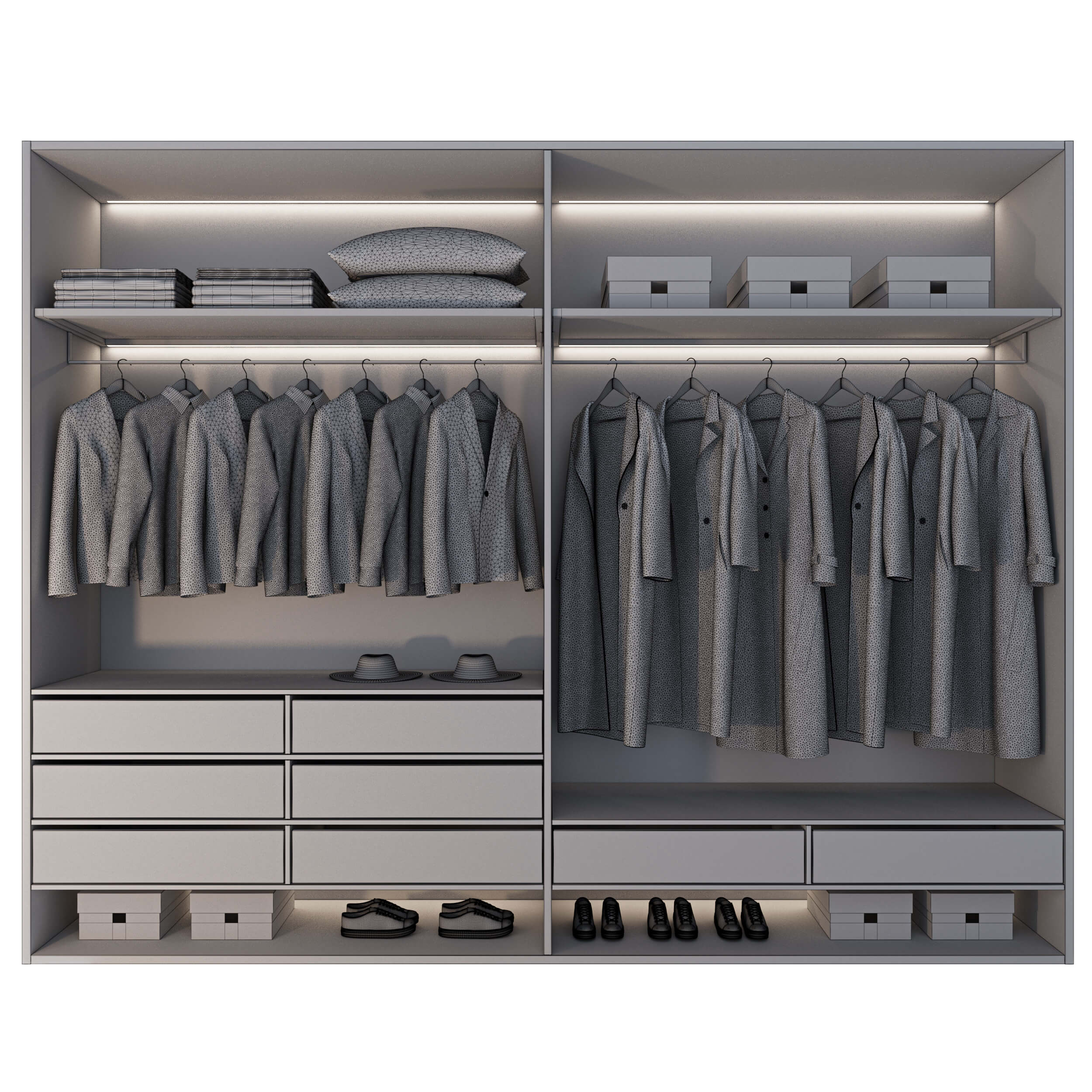 Wardrobe 005 - 3D Model by jullietta