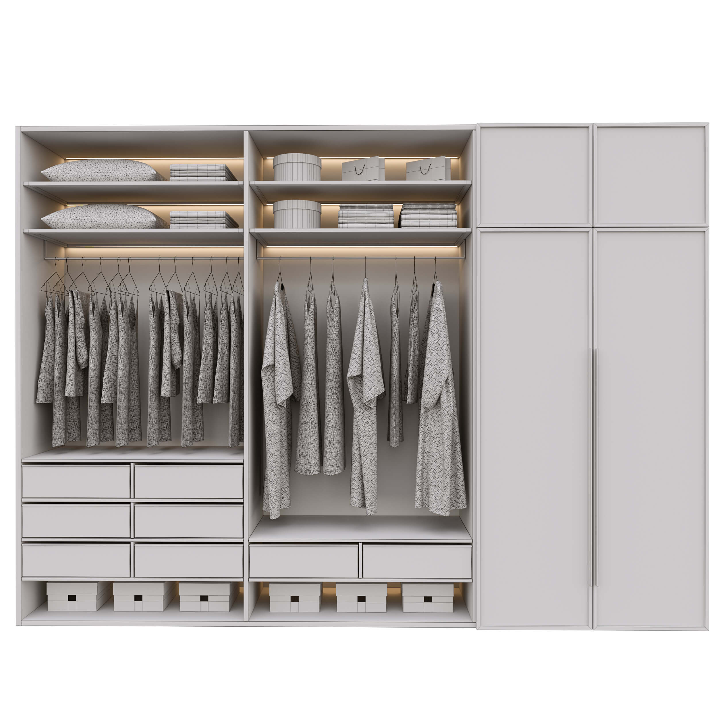 Wardrobe 006 - 3D Model by jullietta