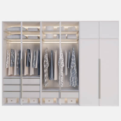 Wardrobe 006 - 3D Model by jullietta