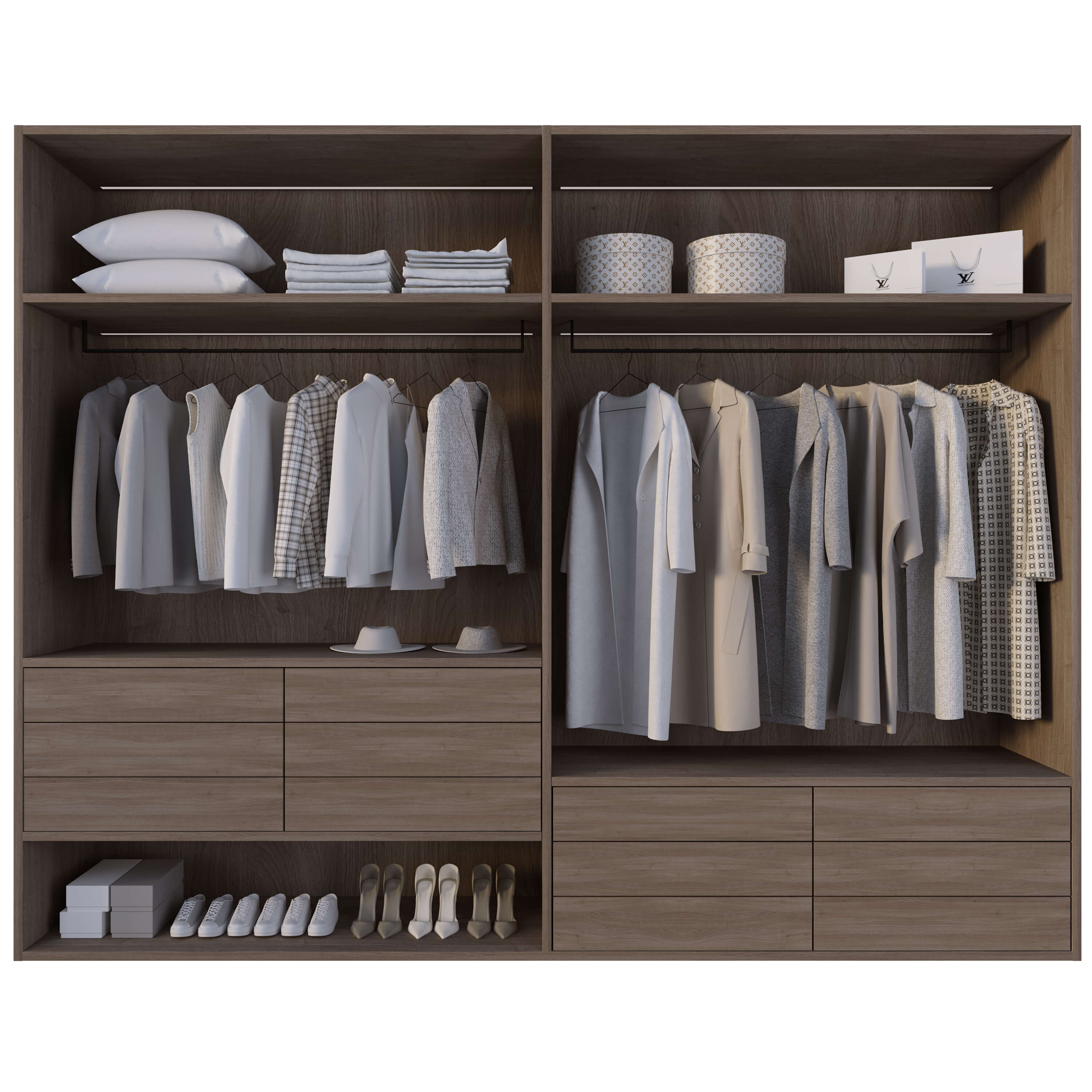 Wardrobe 007 - 3D Model by jullietta