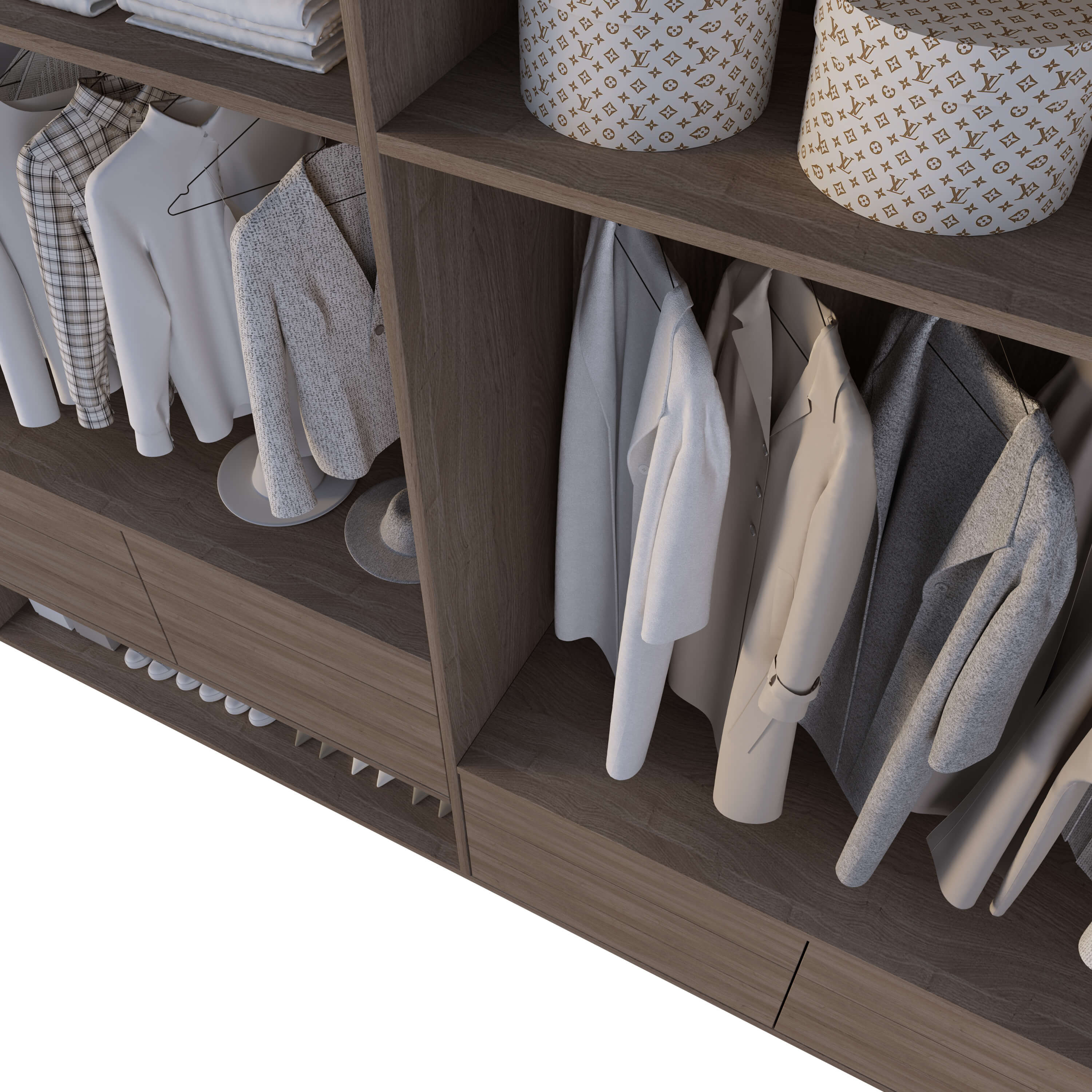 Wardrobe 007 - 3D Model by jullietta