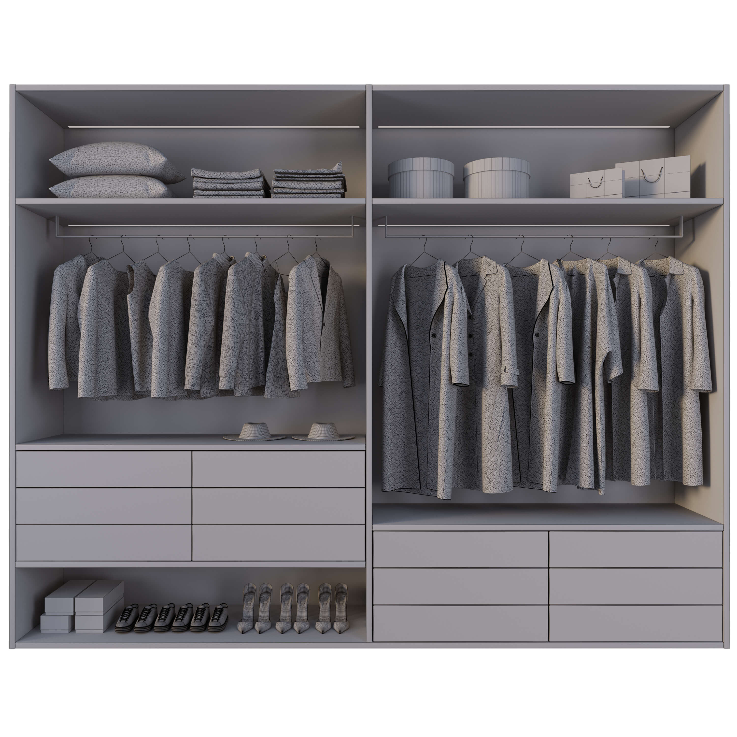 Wardrobe 007 - 3D Model by jullietta