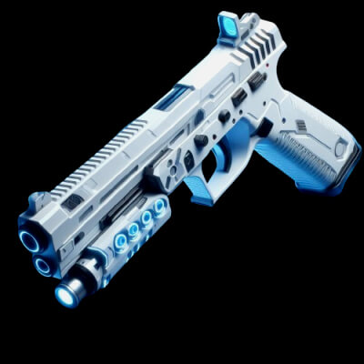 Furturistic Gun - 3D Model by justflux