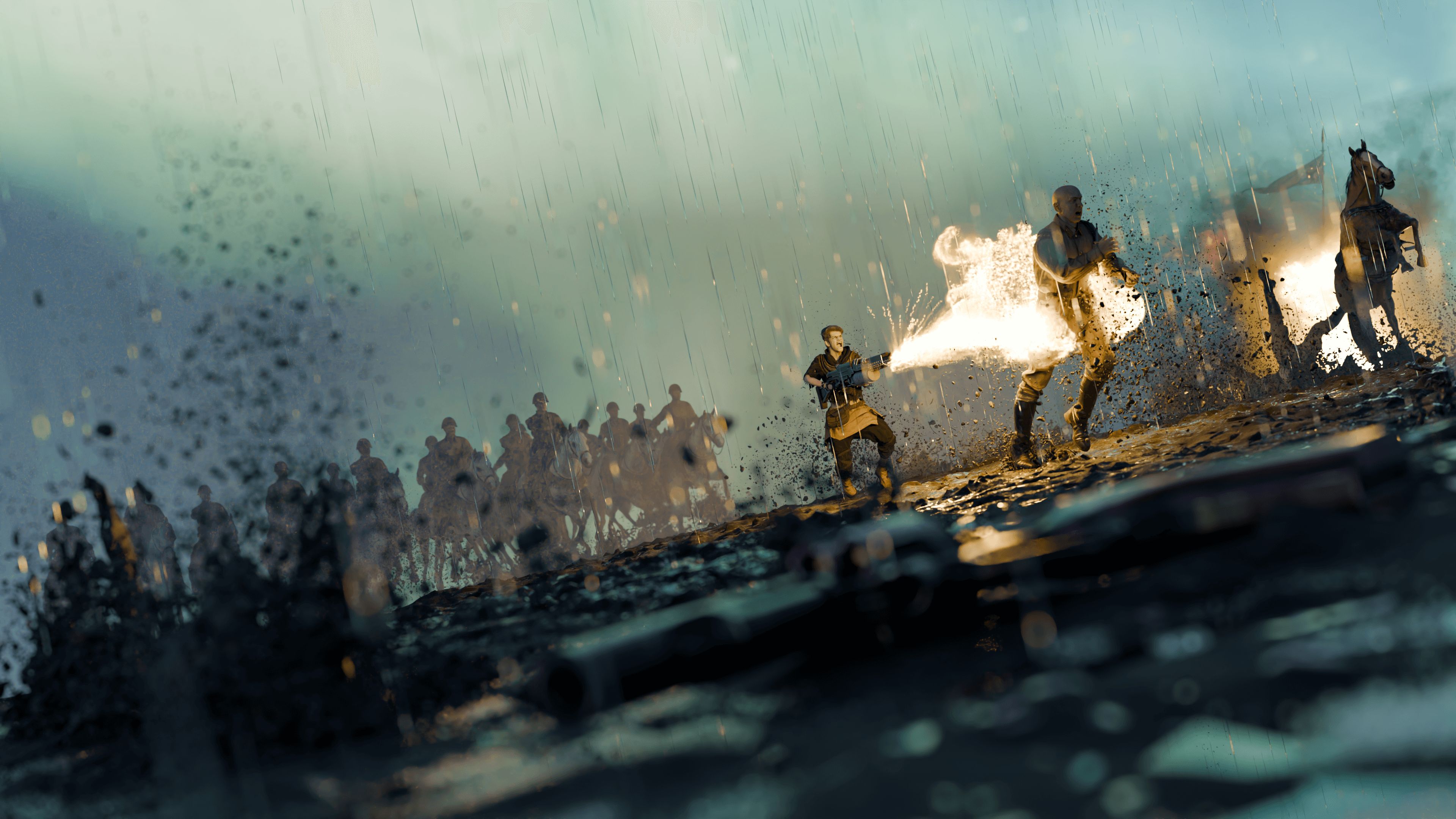 Flamethrower 3D Render, Digital Art by Kaalakarikaalan