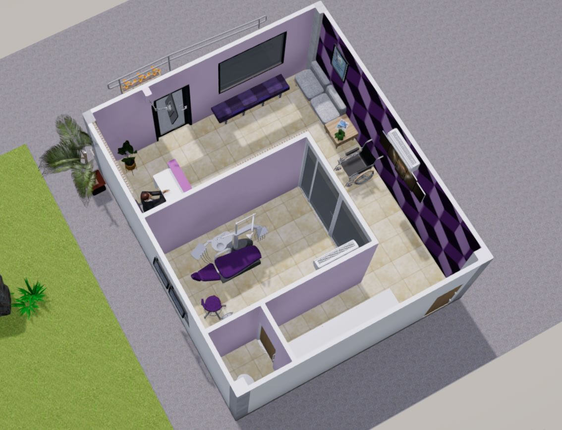 Simple Dental Clinic - 3D Model by Kaaraluna