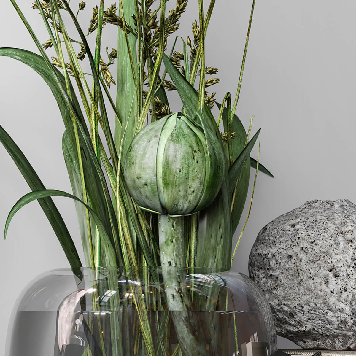 Decorative Set 014 With Ceramic 3d Model By Kabten Mimo2024