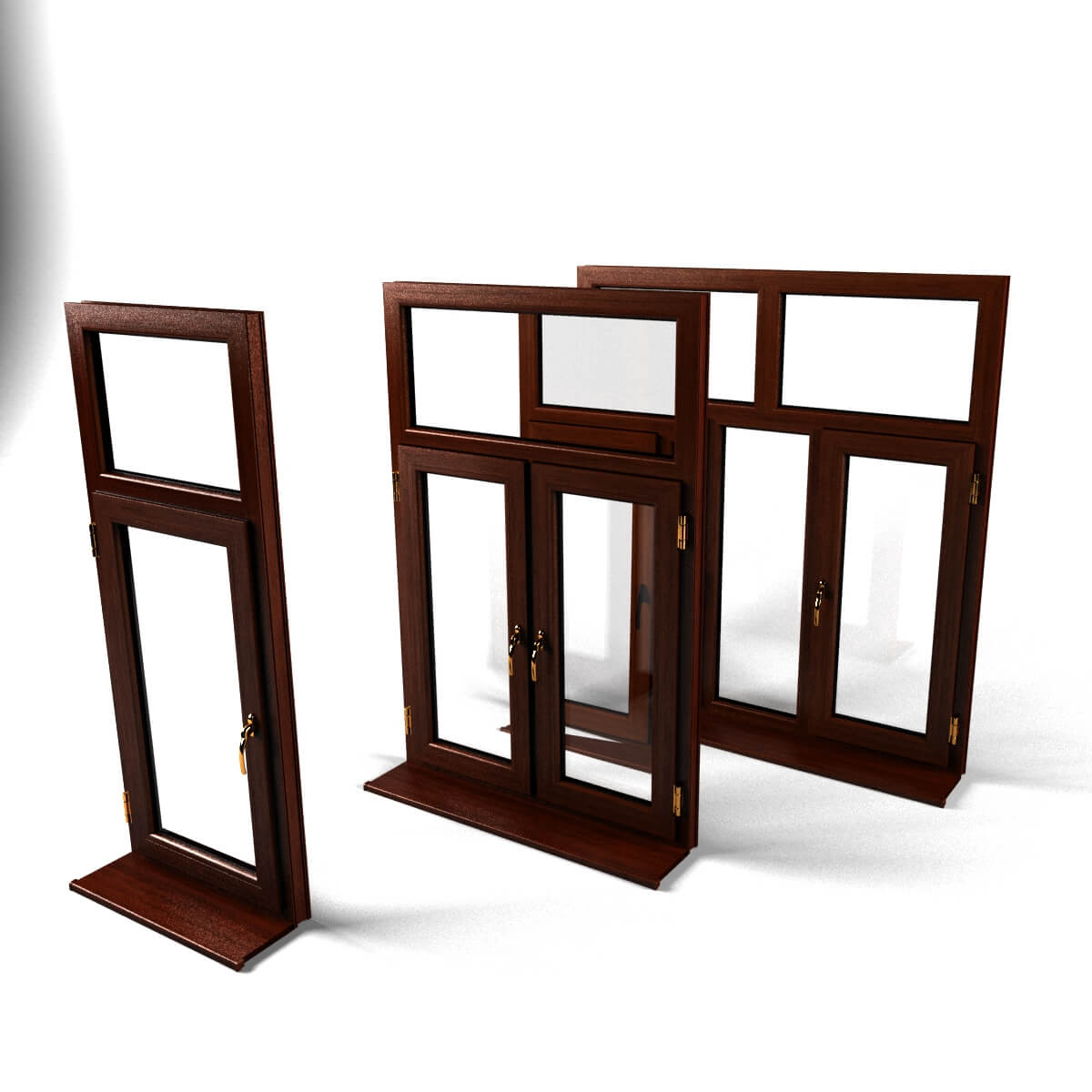 Plastic Windows Wood - 3D Model by kabten-mimo2024
