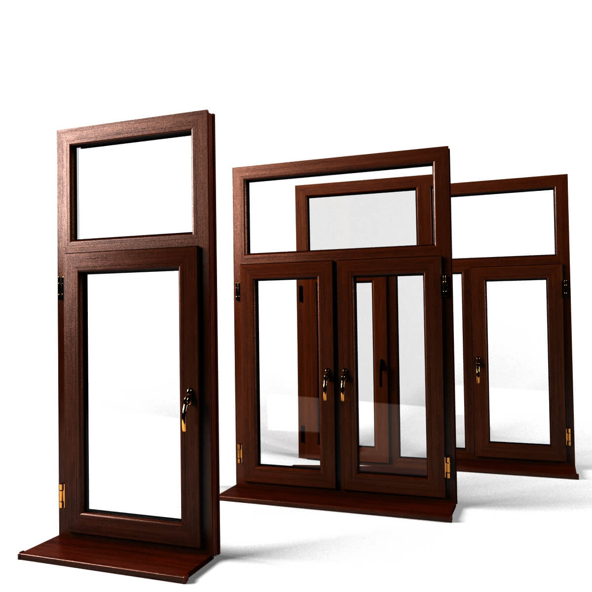 Plastic Windows Wood - 3D Model by kabten-mimo2024