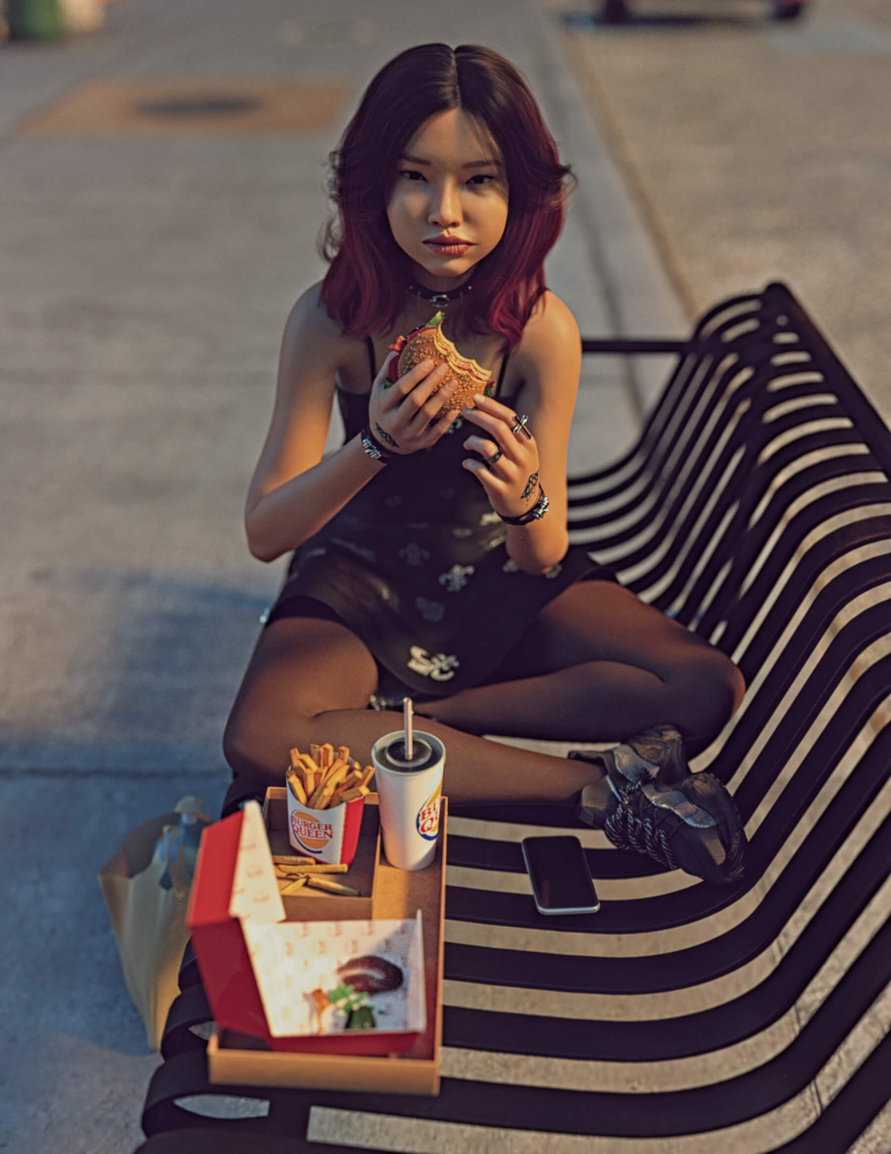 A Quick Bite 3D Render | RenderHub Gallery