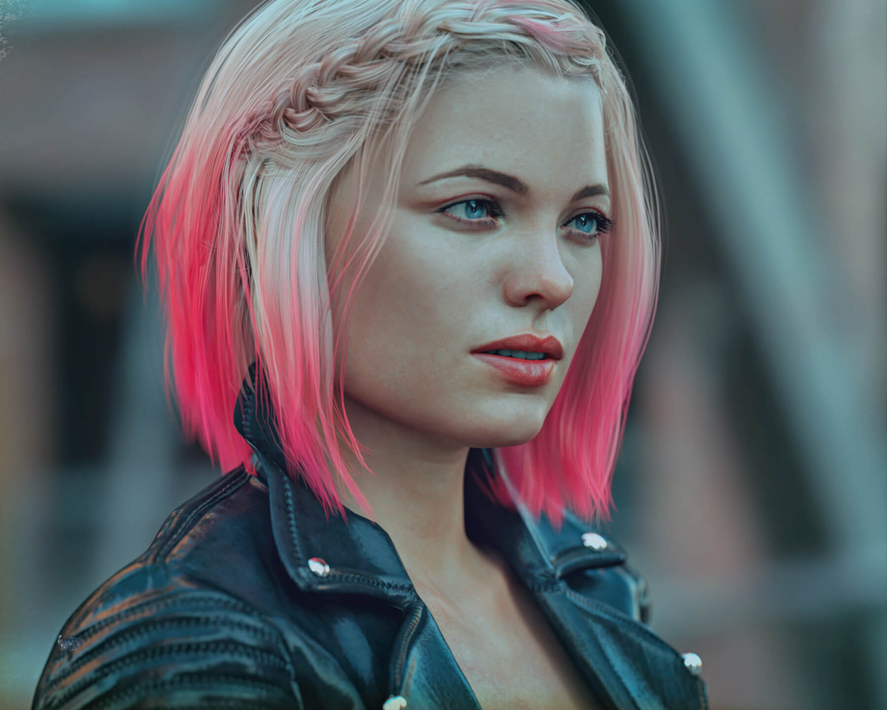 A Shock of Pink 3D Render, Digital Art by Kadaj777