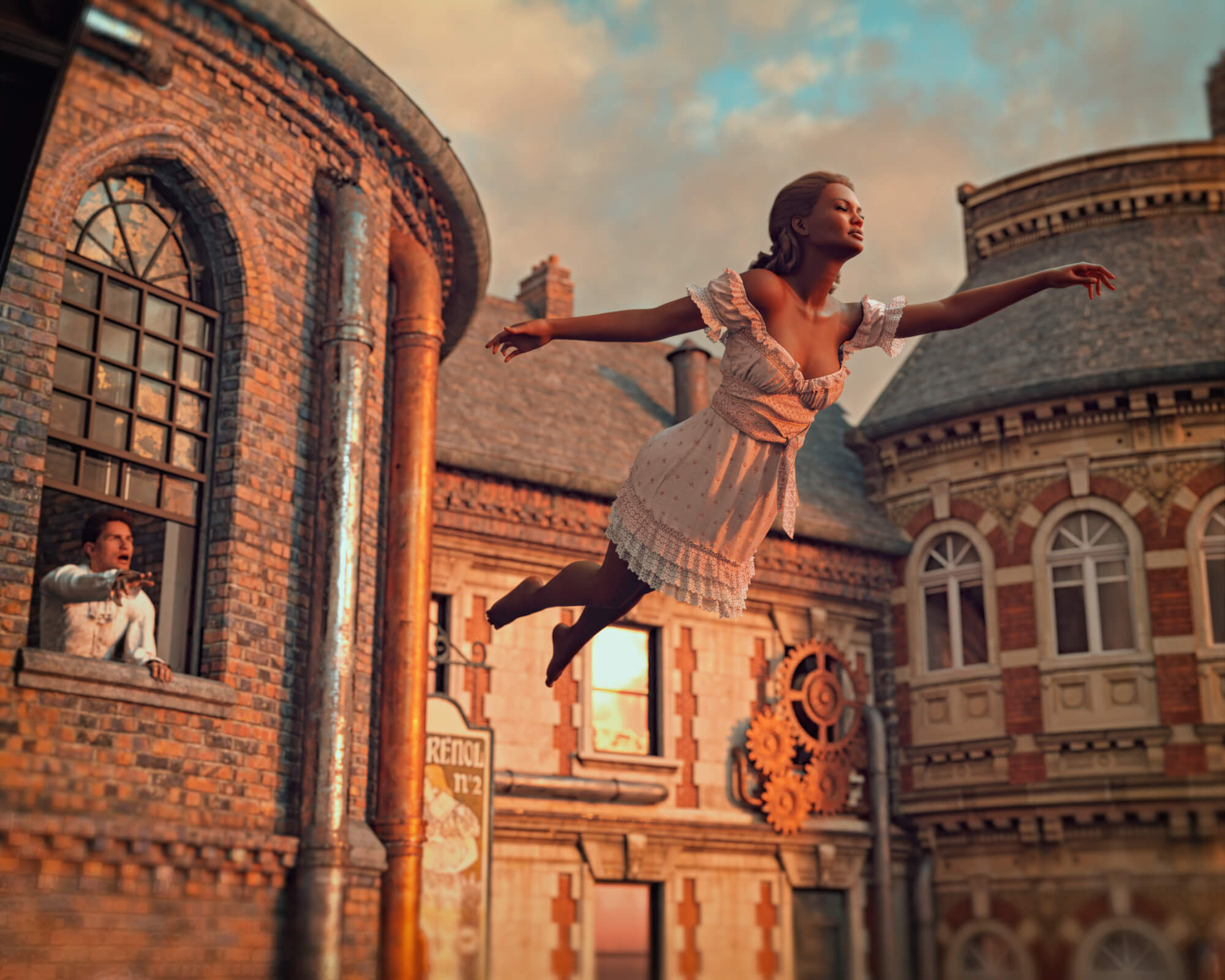 Flying Dream? 3D Render, Digital Art by Kadaj777