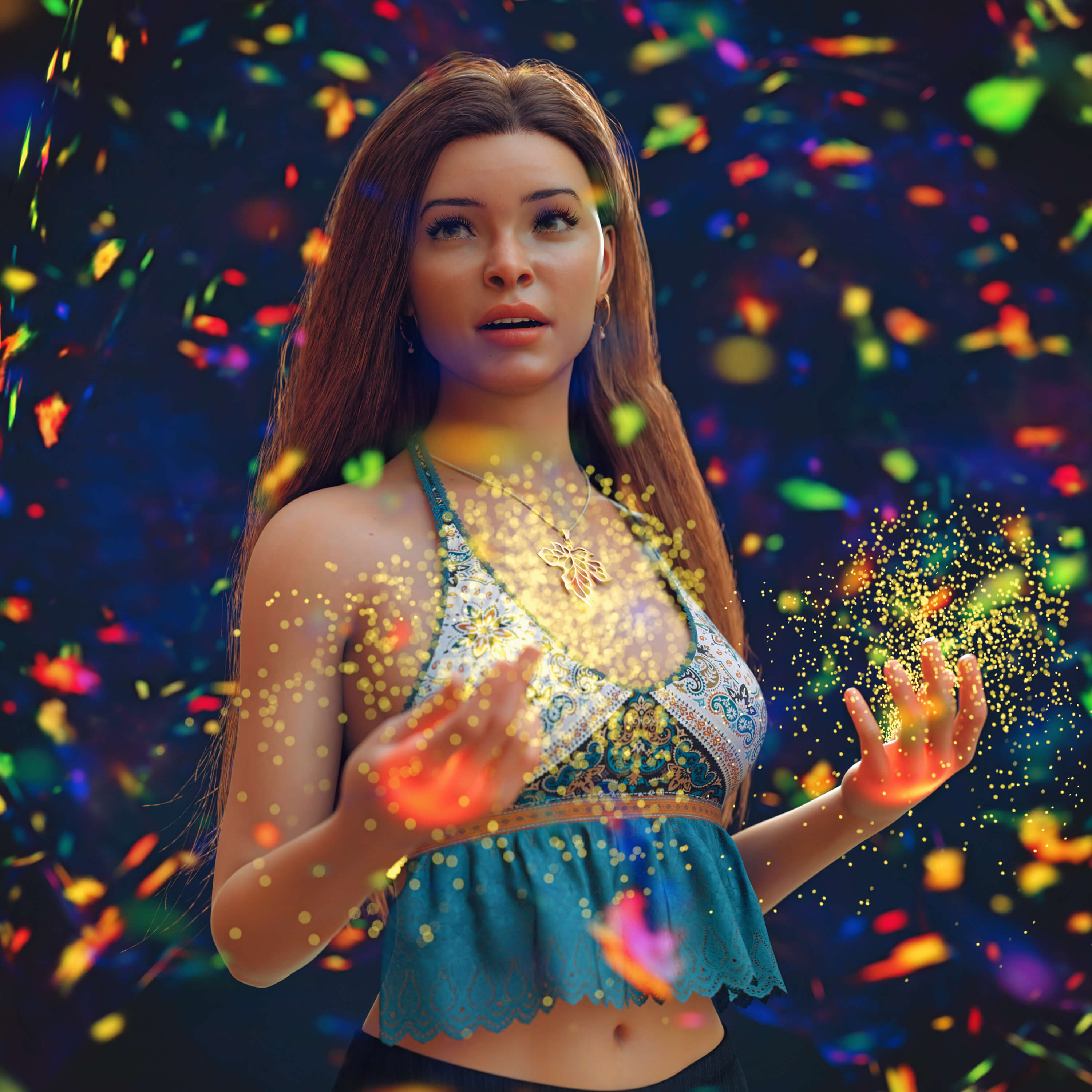 Prismatic Wonder 3D Render, Digital Art by Kadaj777