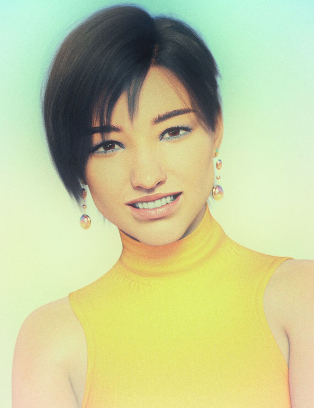 Sunni's Smile 3D Render, Digital Art by Kadaj777