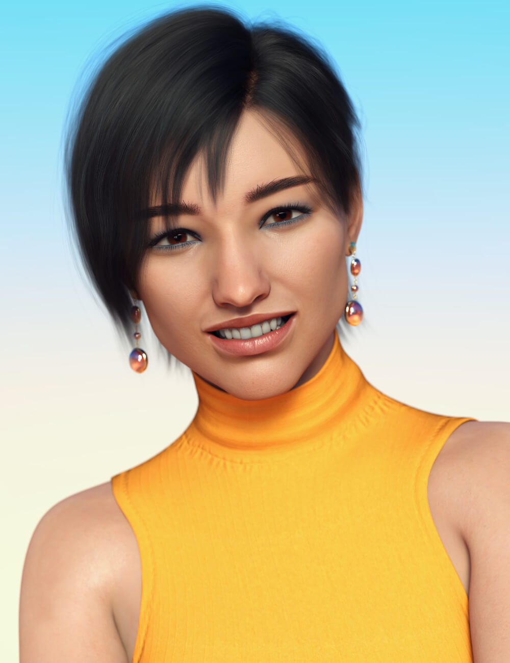 Sunni's Smile 3D Render, Digital Art by Kadaj777