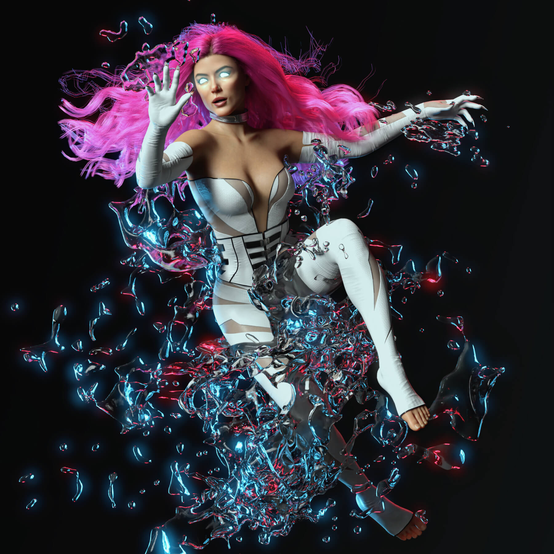 Zero Gravity 3D Render, Digital Art by Kadaj777