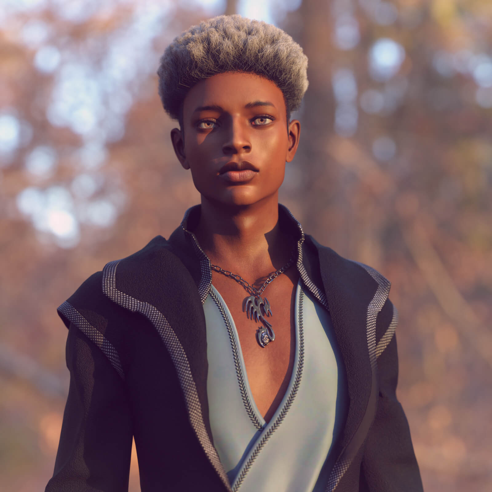 Malikai and Hair for Genesis 8.1 Male - Daz Content by Kadaj777