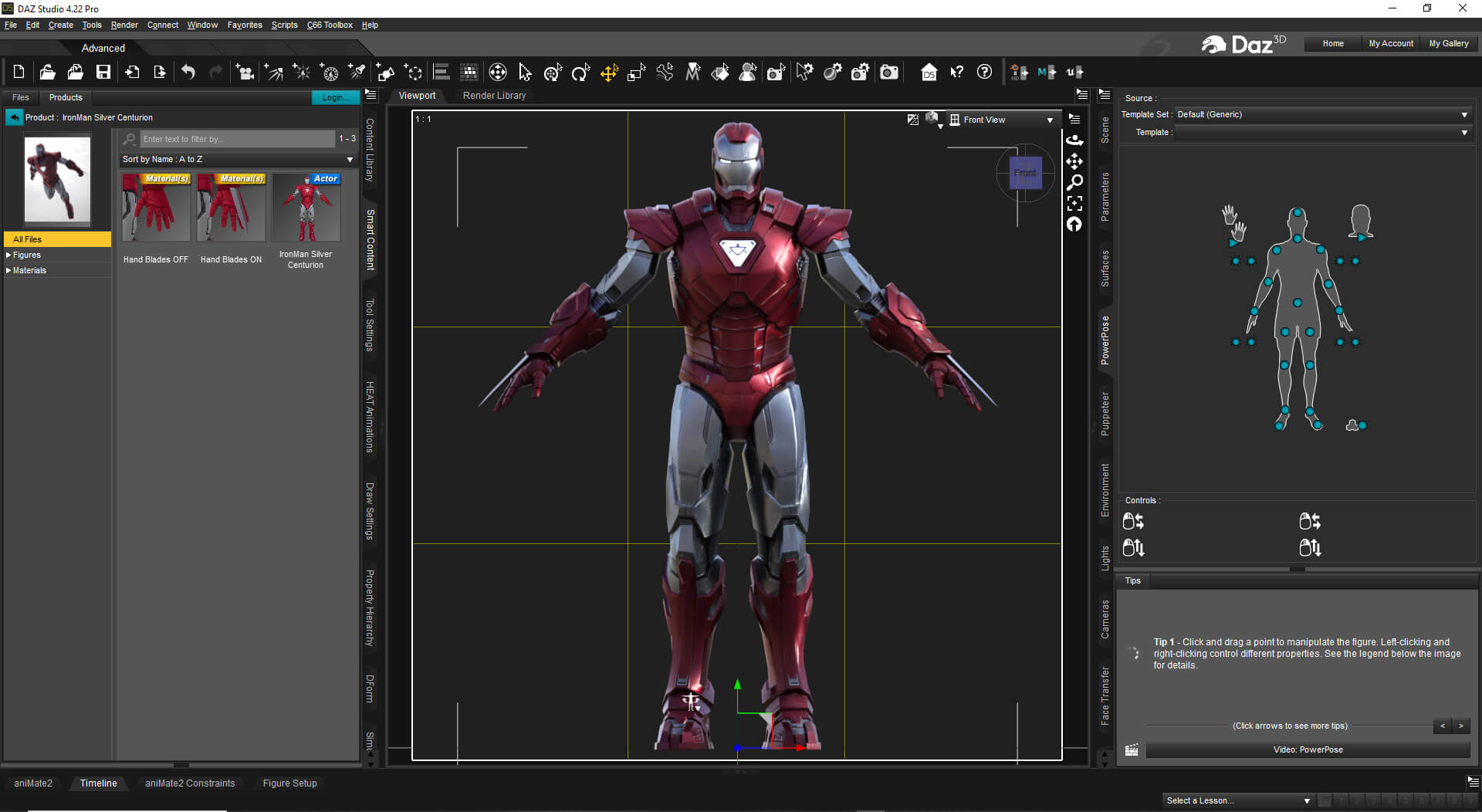 Ironman Silver Centurion - Daz Content by kainjy