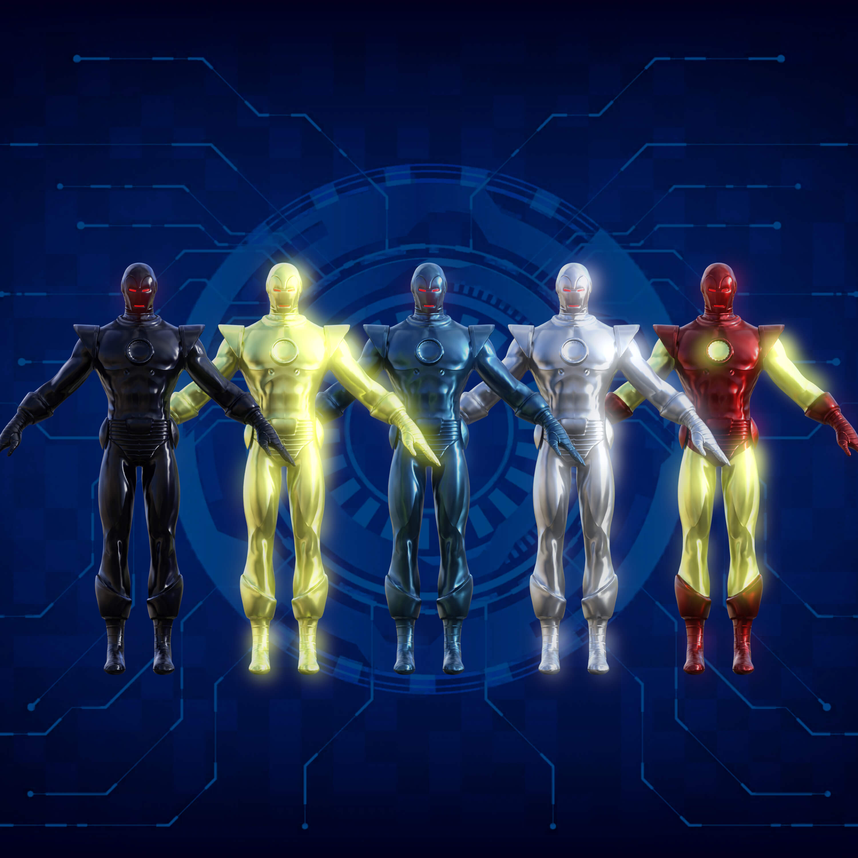 Ironman Stealth Armor - Comic Version Daz Content by kainjy