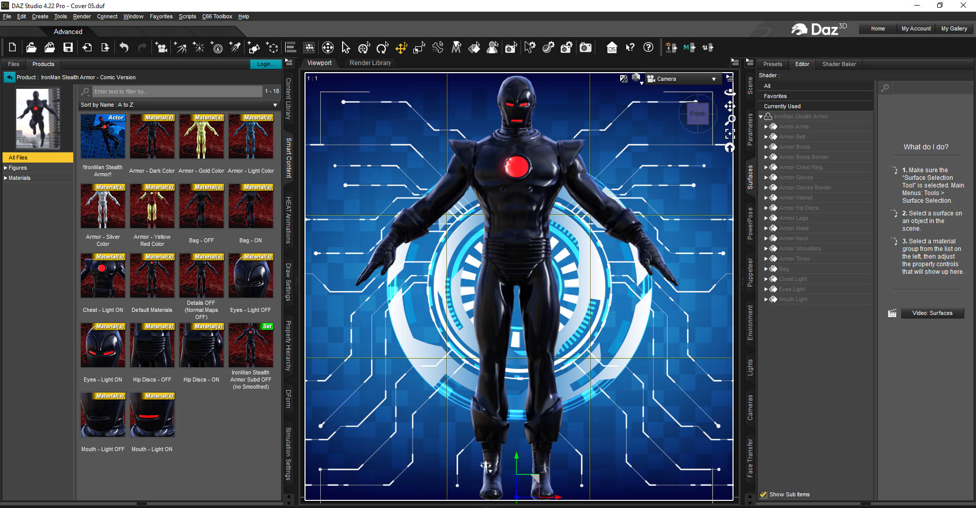 Ironman Stealth Armor - Comic Version Daz Content by kainjy