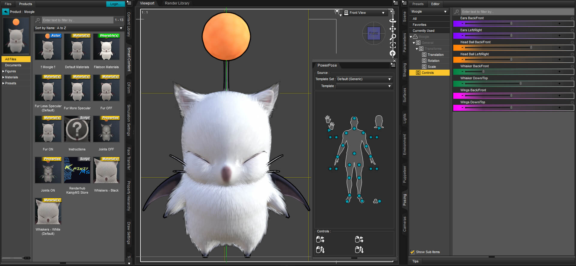 Moogle for Daz3D - Daz Content by kainjy