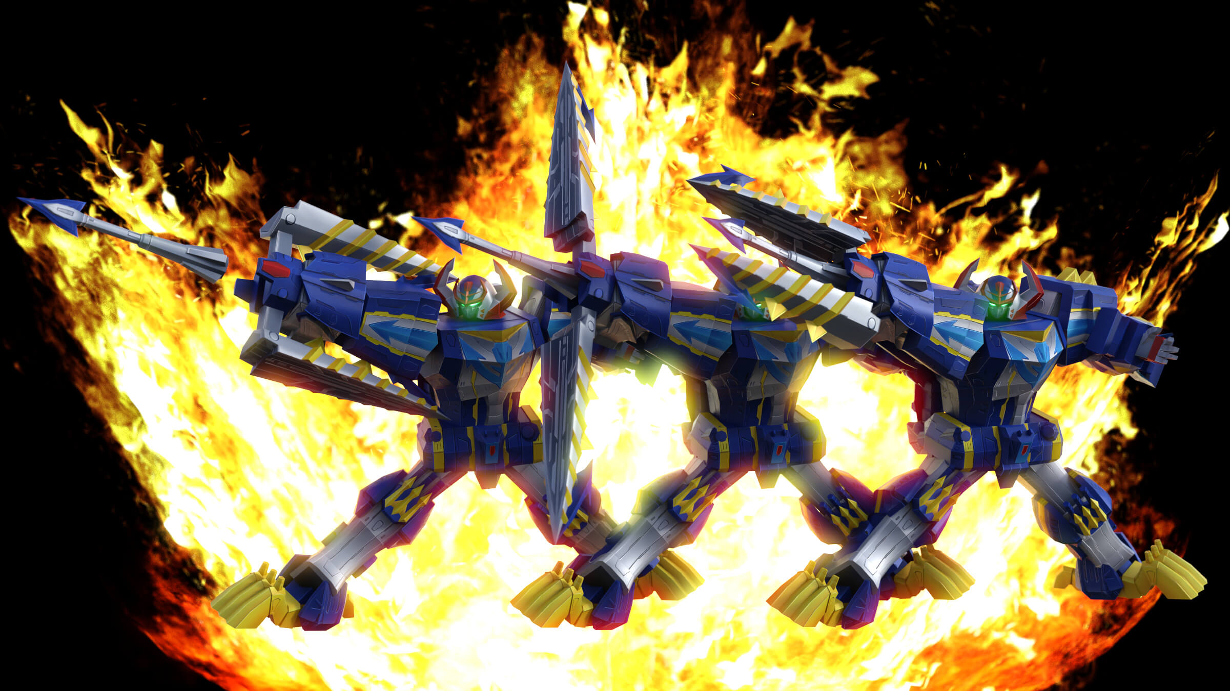 Q-Rex Megazord Daz Content by kainjy