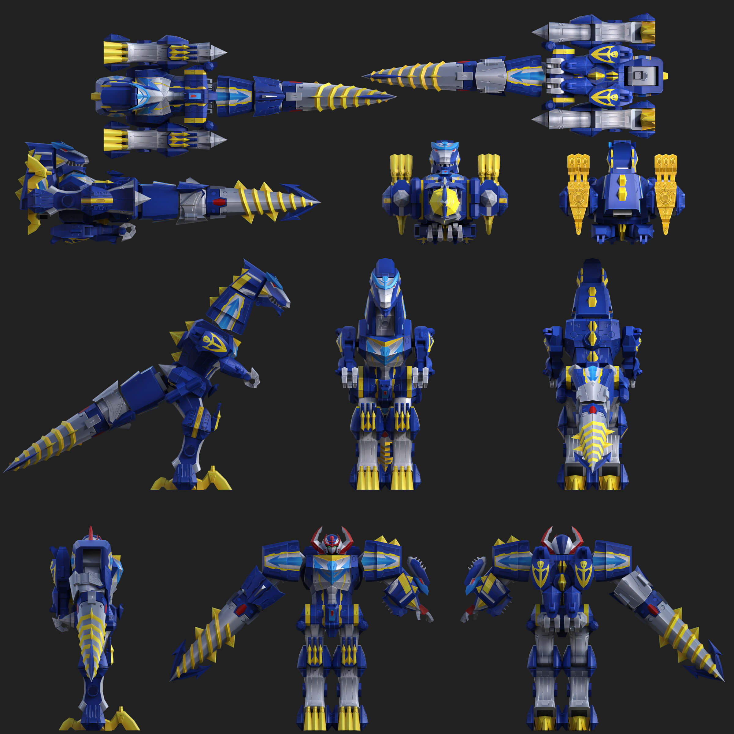 Q-Rex Megazord Daz Content by kainjy