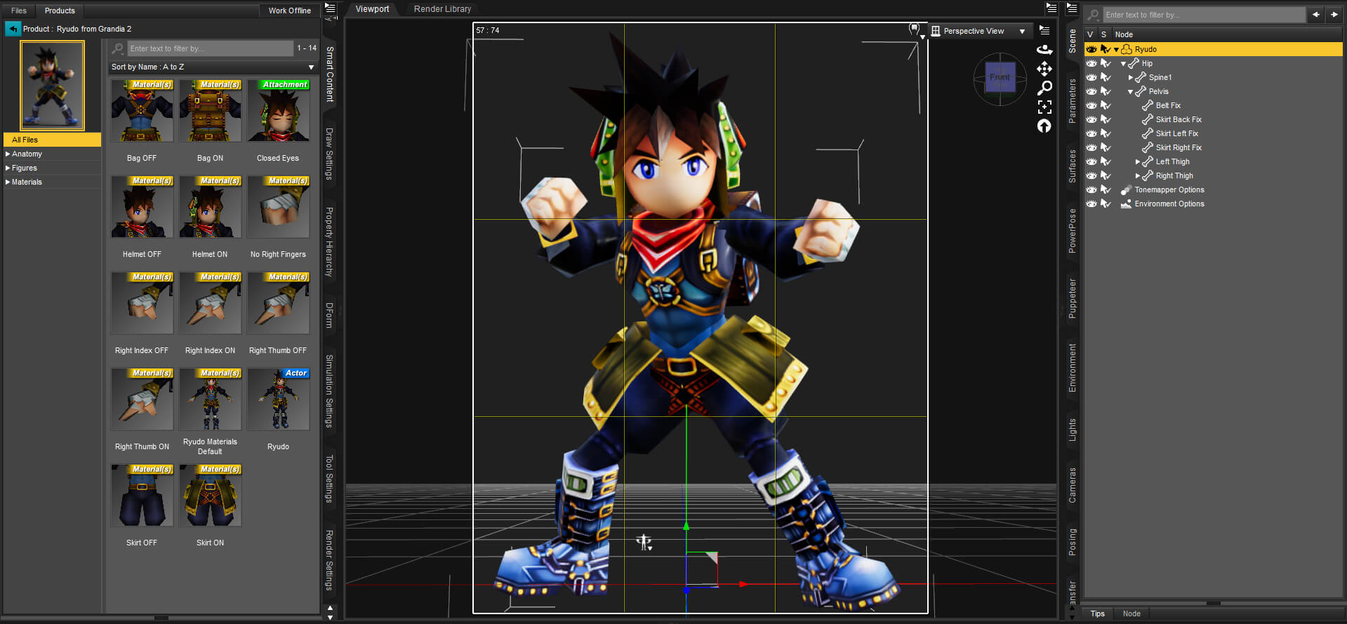 Ryudo From Grandia 2 - Free Daz Content by kainjy