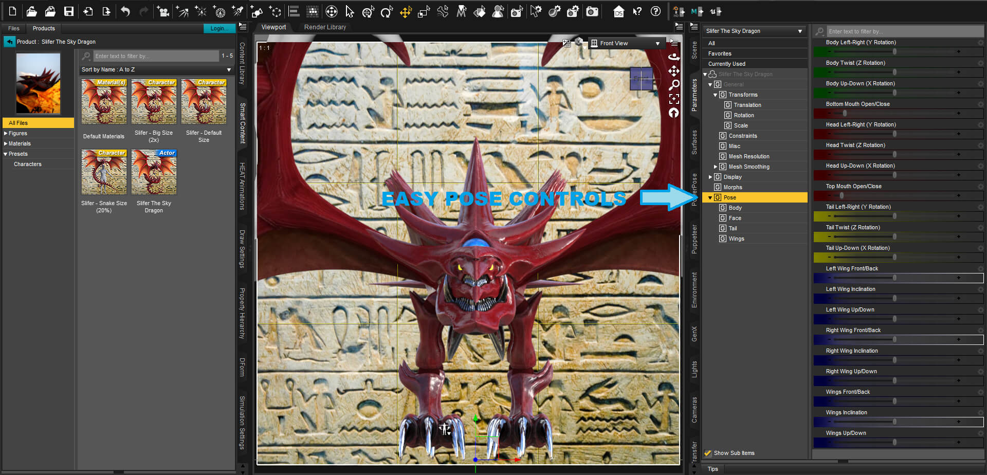 Slifer The Sky Dragon - Daz Content by kainjy